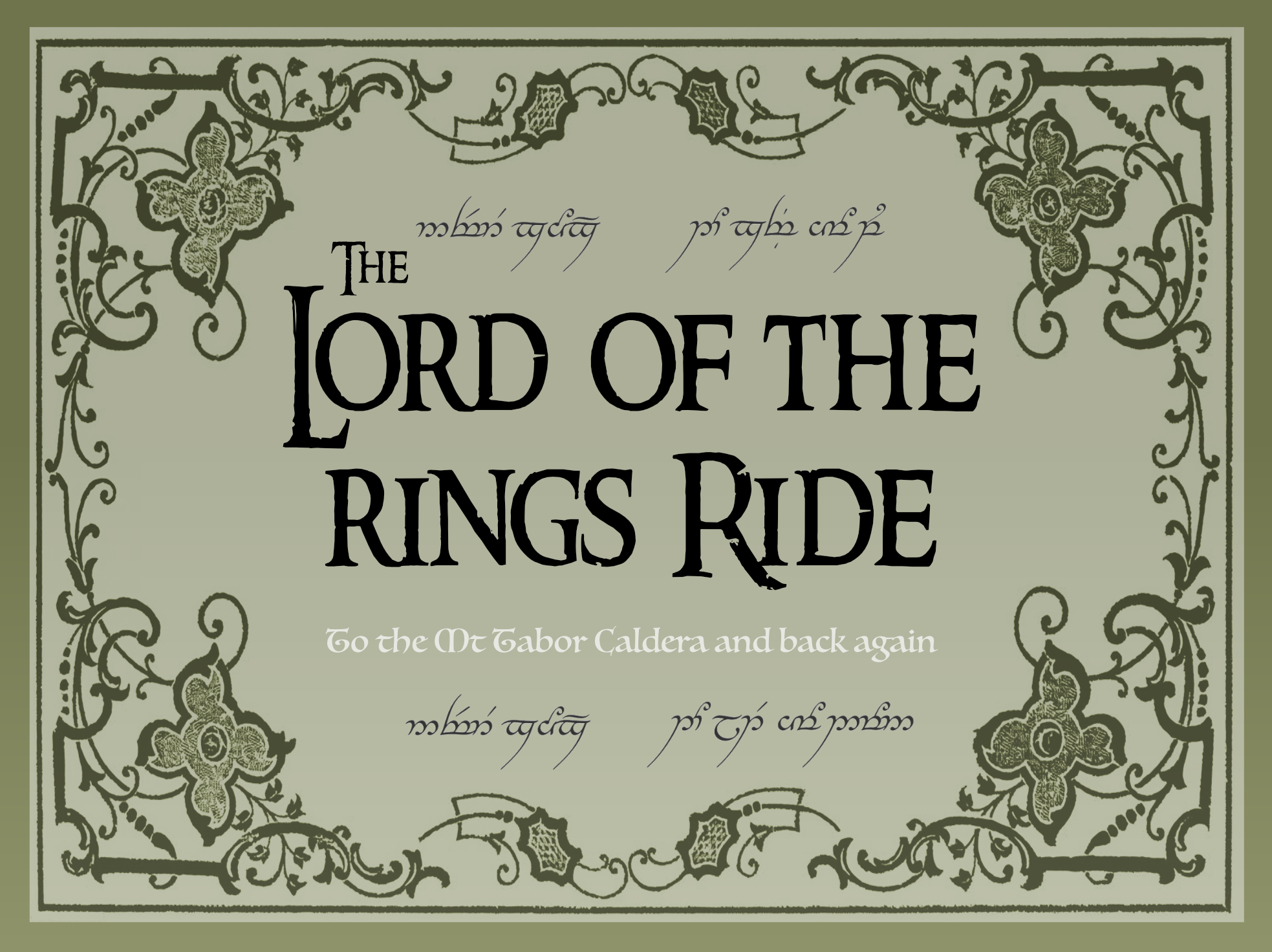 Lord of the Rings Ride - Calendar - Shift