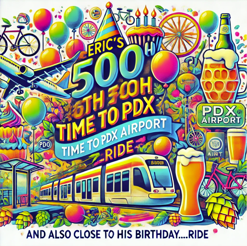 EricIvy's 500th time to PDX / Birthday Ride - Calendar - Shift